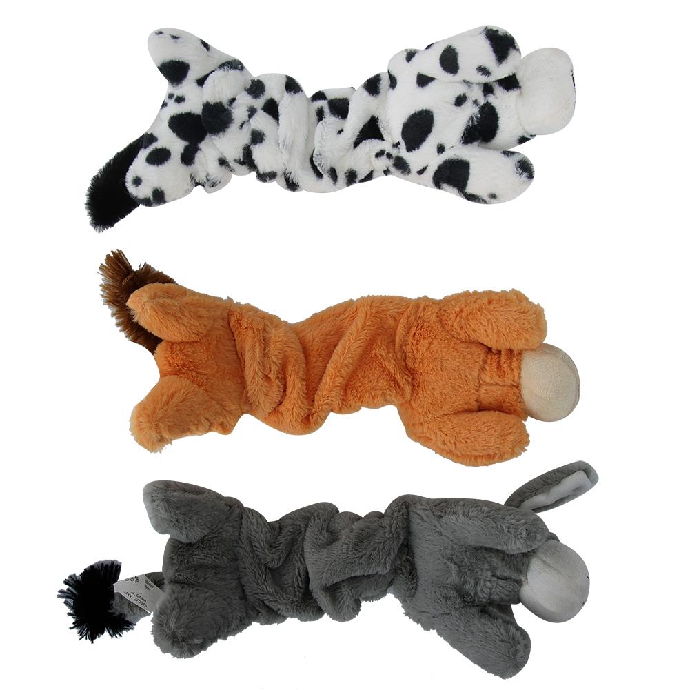 Buy 3 PCS Stretchable Plush Animals Shaped Pet Dogs Chew Squeaker ...