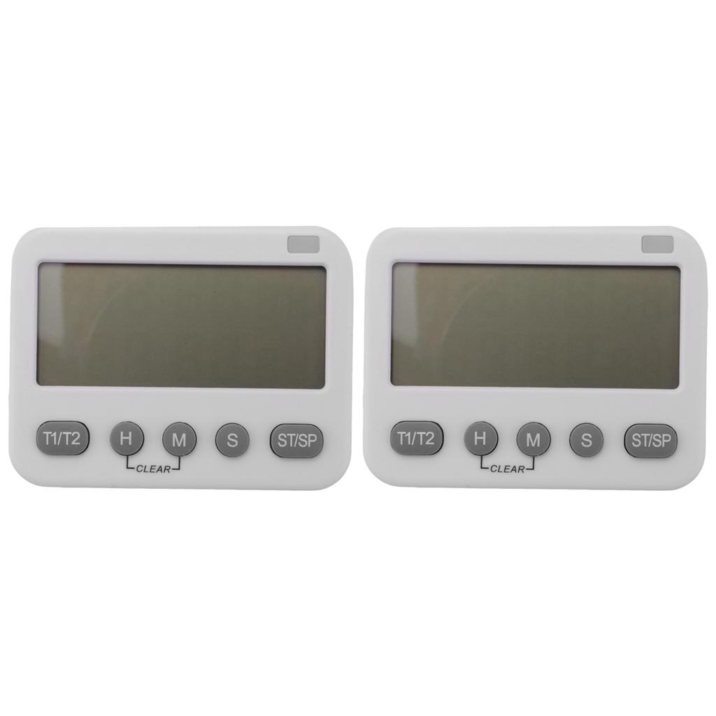 2Pcs Dual Kitchen Timer Digital Timers for Cooking Timer Time Timer ...