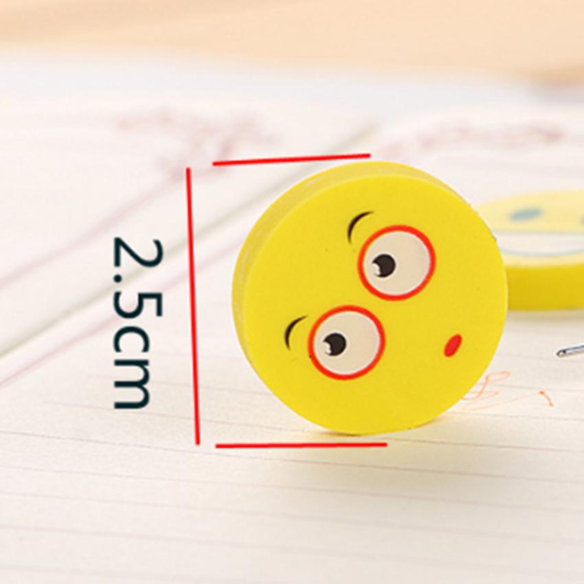 4 Pcs Funny Cute Expression Eraser Student School Supplies Creative ...