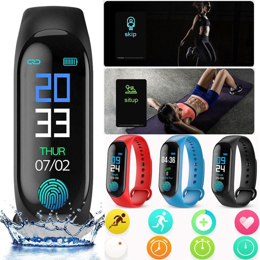 Buy IP67 Waterproof M3 Bluetooth Smart Bracelet Band With Touch Screen ...