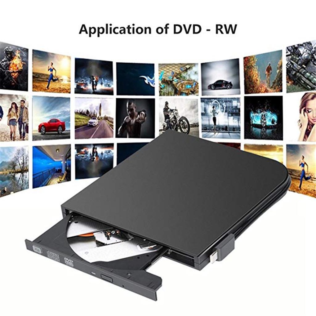 External USB 2.0 USBC CD/DVD Drive Burner Optical Writer for Laptop ...