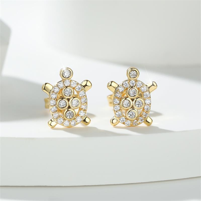 Buy Fashion Gold Color Turtle Earrings Women Exquisite Animal Stud ...