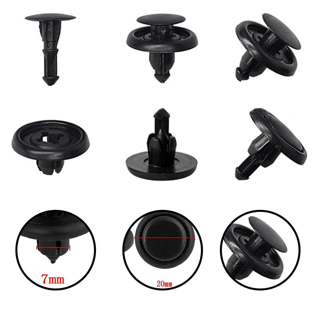 Buy 20pcs 7mm Black Clip Fastener Retainer Clip Fastener at affordable ...