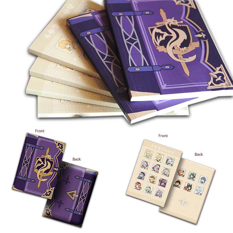 Buy Cosplay Mona Impact Genshin Notebook Cartoon Student Thick Diary ...