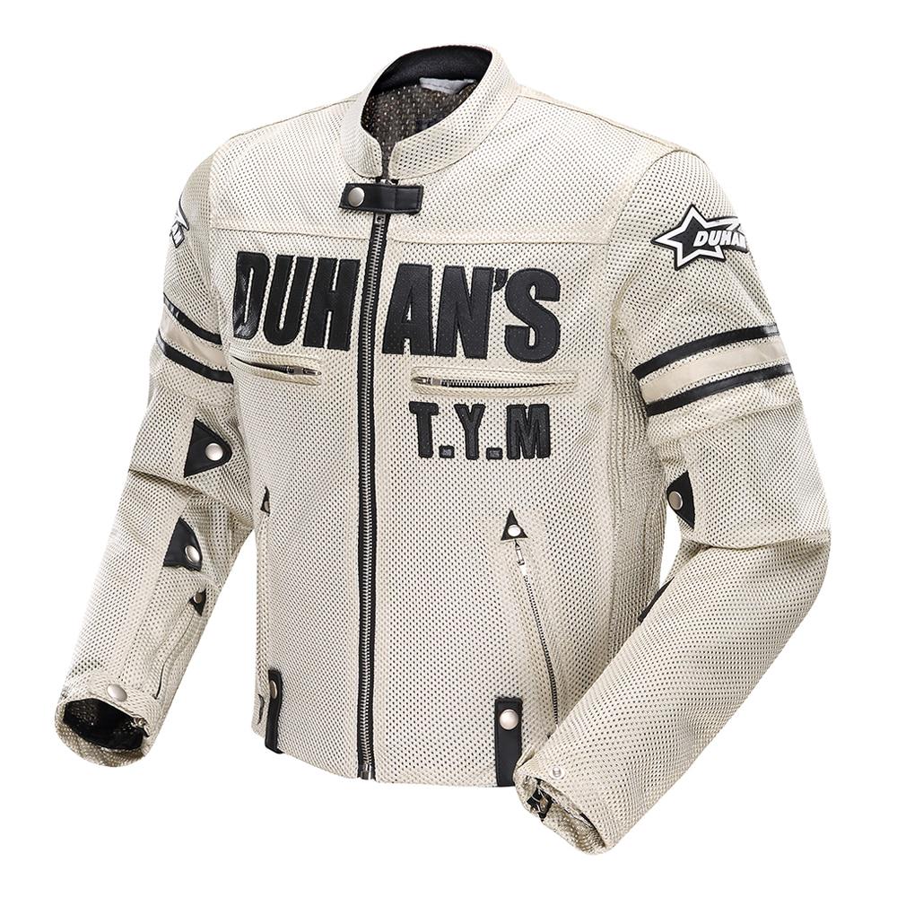 Buy DUHAN Motorcycle Jacket Men Breathable Mesh Racing Protective Gear ...