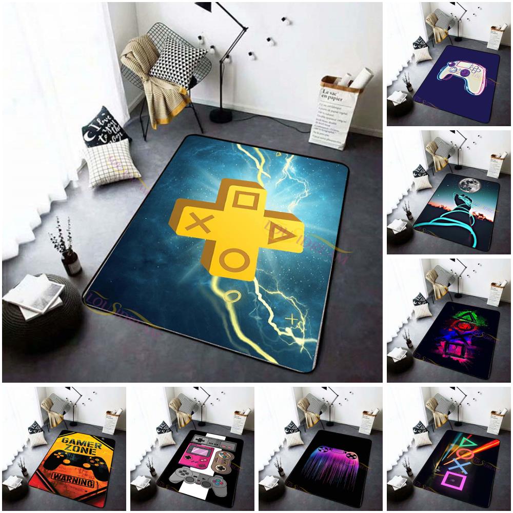 Buy Gamer Controller Area Rugs Non-Slip Floor Mat Doormats Rubik's Cube ...