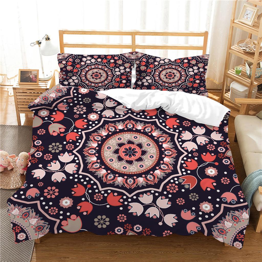Cheap Bohemian Bedding Set, Quilt Cover and Pillowcase Single Double ...