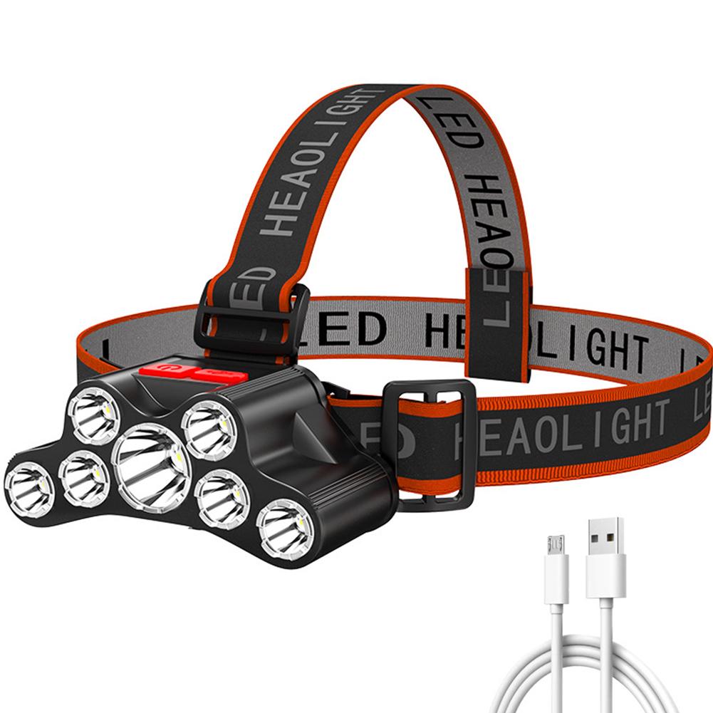 Satın alın 7 LED Flashlight Front Lantern Super Bright Headlamp 4 Modes ...