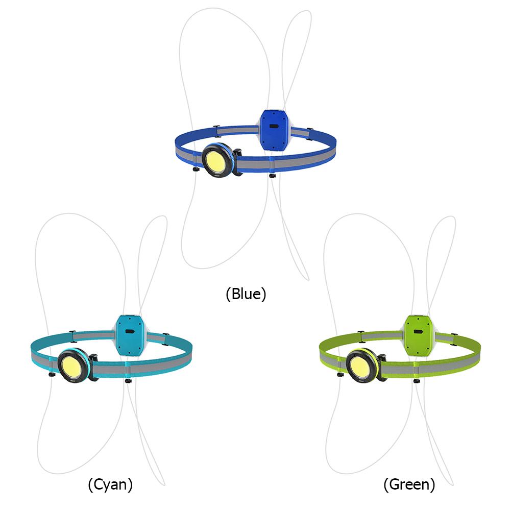 Satın alın Wearable Night Running Lamp USB Rechargeable 3 Modes Chest ...