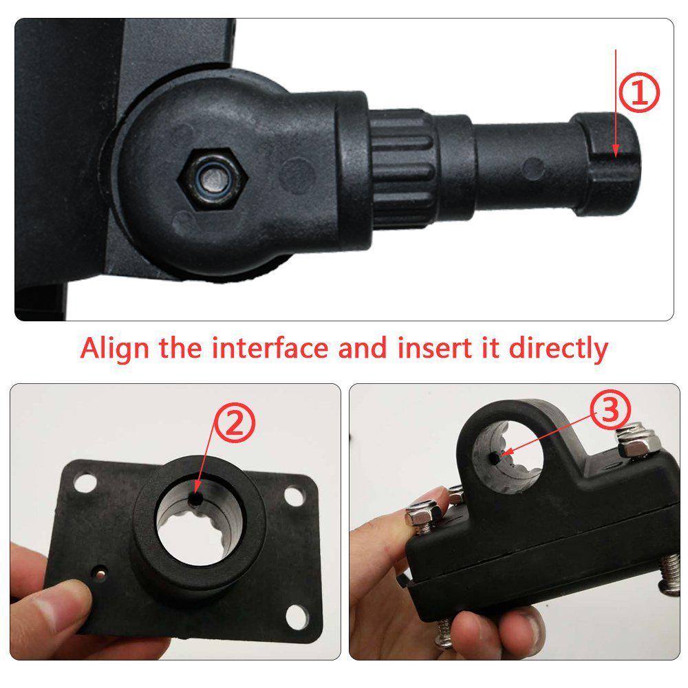 SHADDOCK Fishing Power Lock Rod Holder with 2 Side Rail Mounts ...