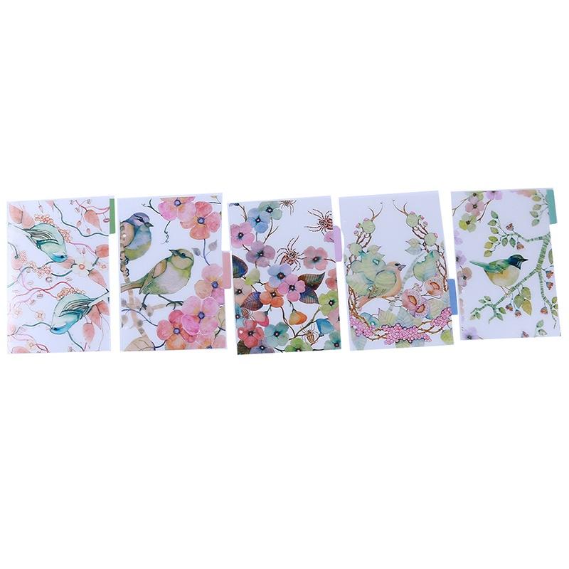 Stationery Colorful 6-hole Loose-leaf Transparent Index Page Separation ...