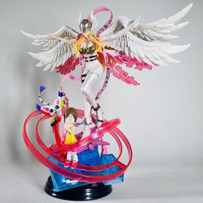 Buy Anime Digimon Adventure Angewomon Figure Yagami Hikari Tailmon ...
