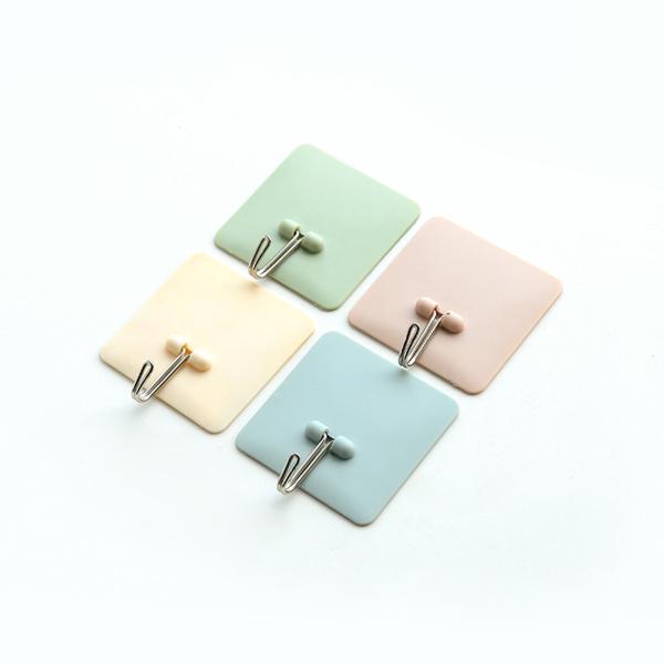 Buy Heavy Duty Space Saving Organizer Hooks Self-adhesive Wall Hangers ...