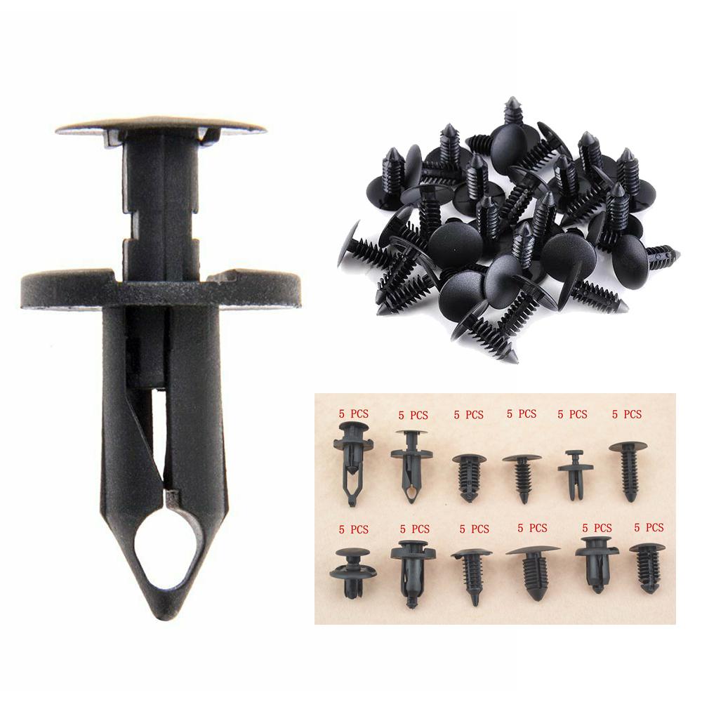 Buy 60x Car Body Retainer Push Type Pin Rivet Trim Clip Panel Moulding ...
