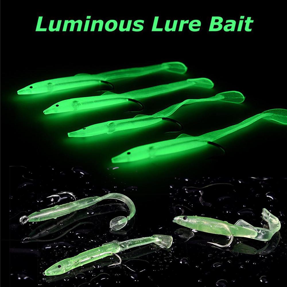 Buy Fishing Fishhook Soft Lures Fish Hook Tail Lures Fake Bait Fish Eel ...