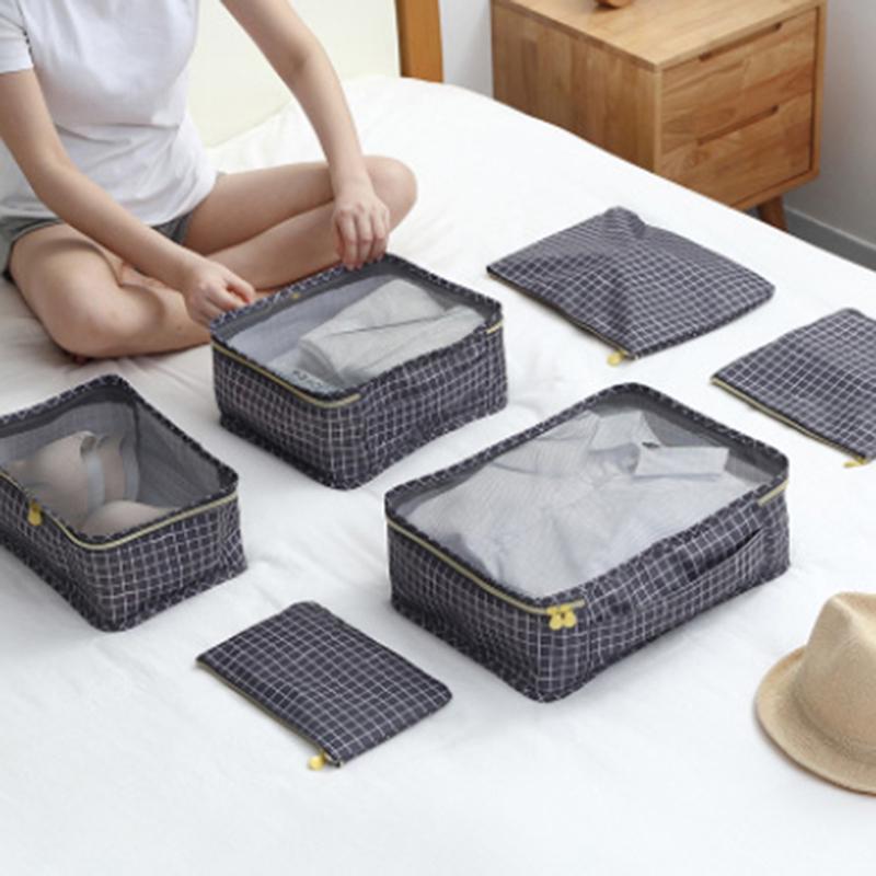 Buy Beige Six-piece Home Waterproof Travel Storage Bag at affordable ...