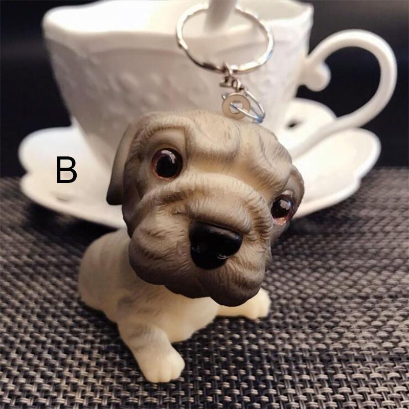 Buy 1 PC Adorable Animal Keychains Keyring Pendant For Car PVC Puppy ...