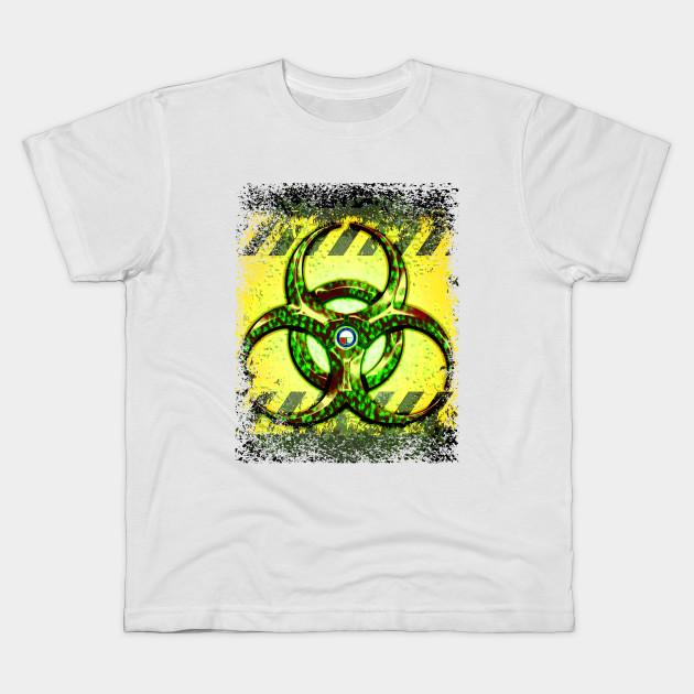Buy Children Cartoon Biohazard Symbol Print Funny Game T Shirt Kids ...