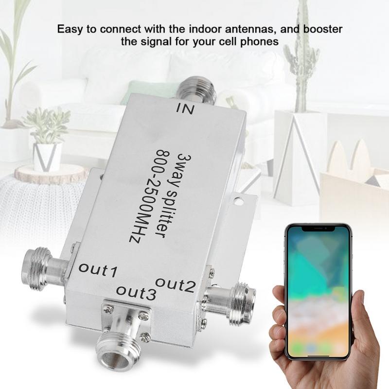 Buy 3-Way N Type Connector Mobile Cell Phone Wide Frequency Power ...
