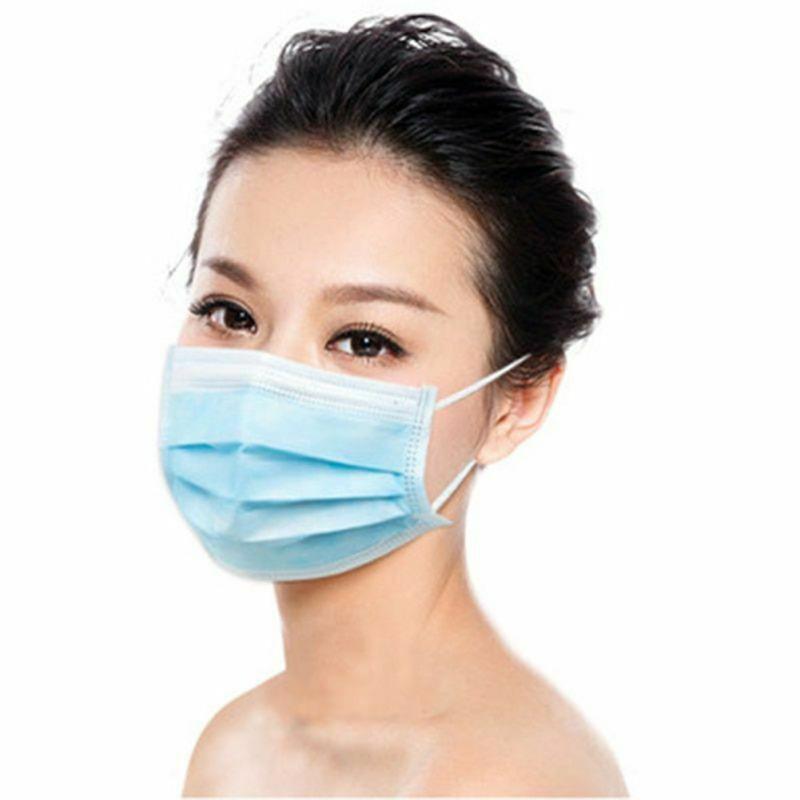 Disposable Non-woven Three-layer Mask Blue Hang Ear Style Protective ...