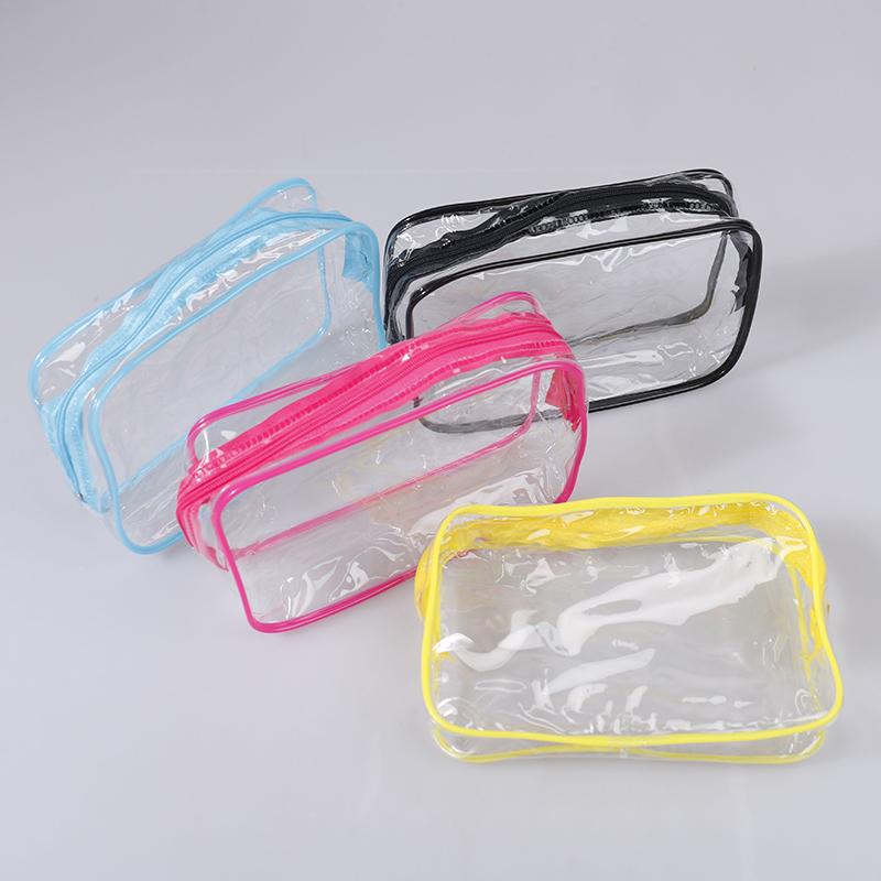 Buy Travel Pvc Cosmetic Bags Women Transparent Clear Makeup Bag ...