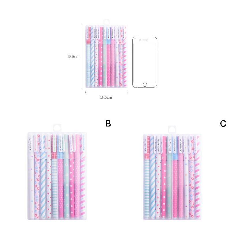 Buy Gel Colors Pens Pattern 10 0.38mm Pen Supplies Stationery Starry ...