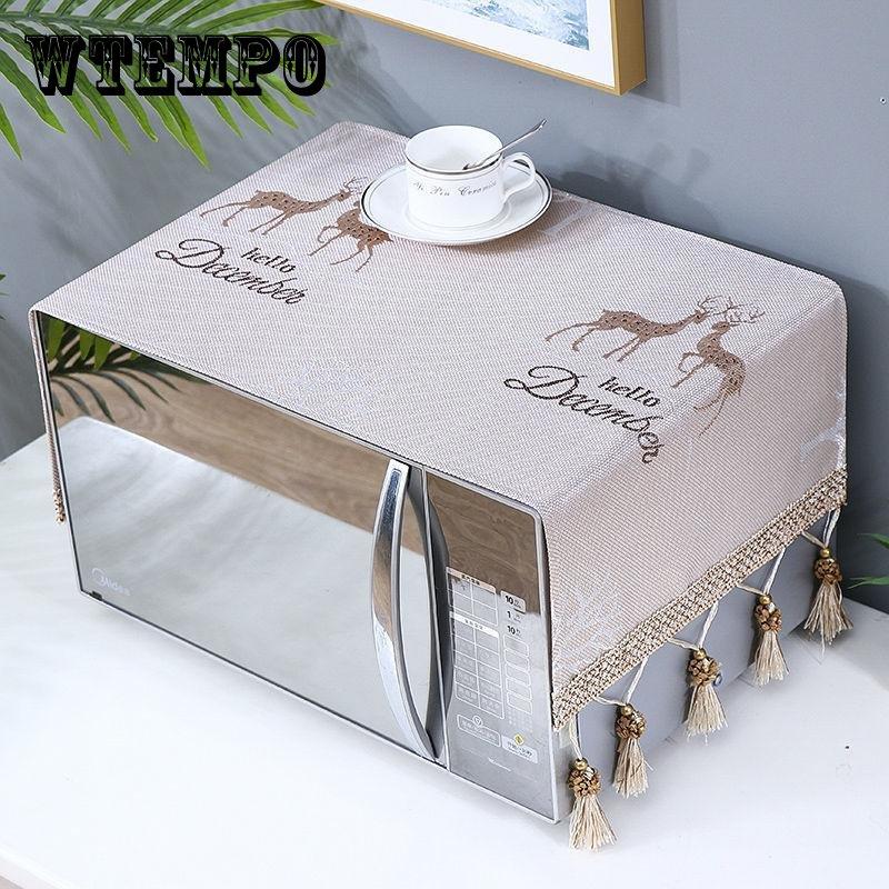Buy Microwave Dust Cover Kitchen Storage Range Cover Decorative ...