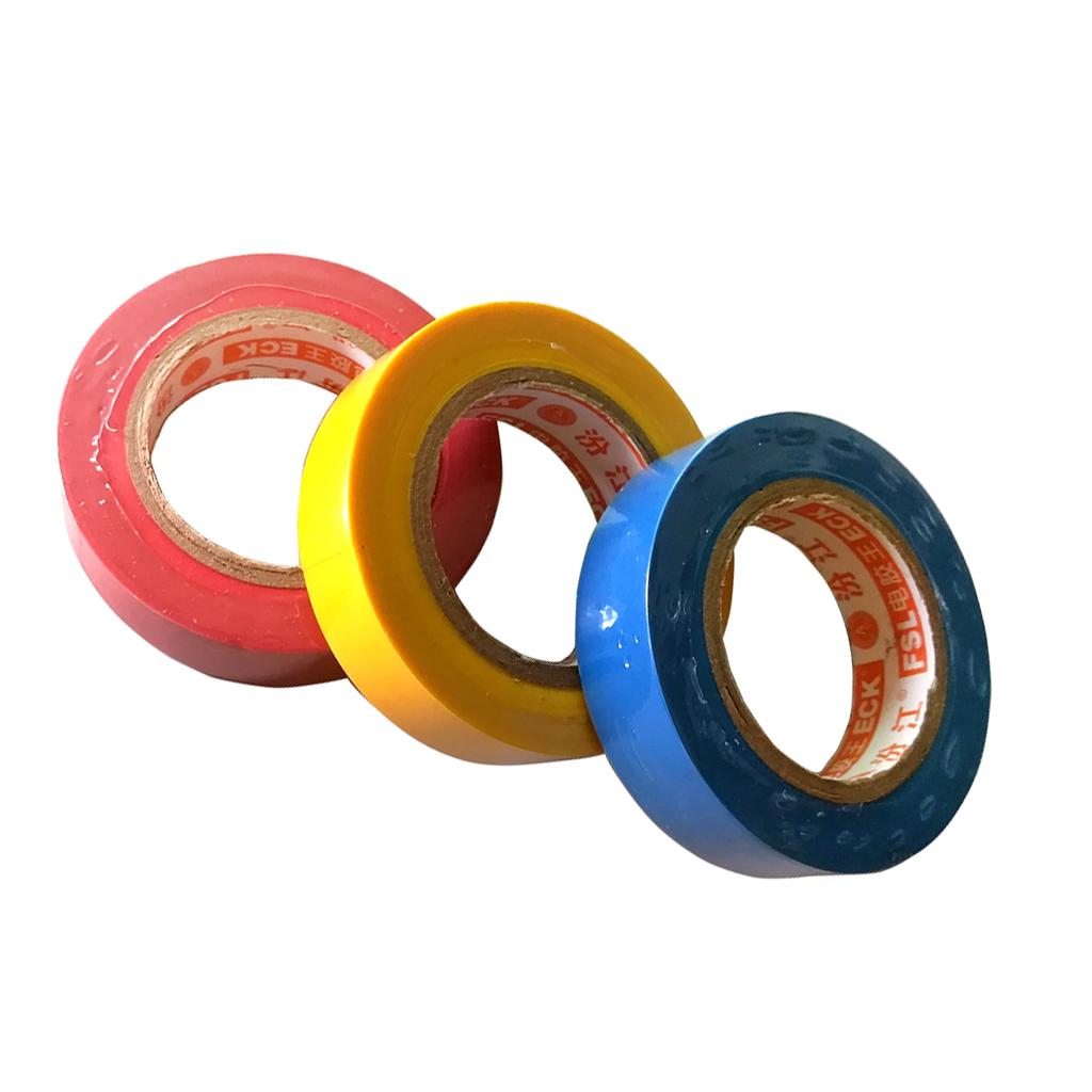 3 Pieces 15m/49ft Electrical Tape Insulation Insulating Adhesive uygun ...