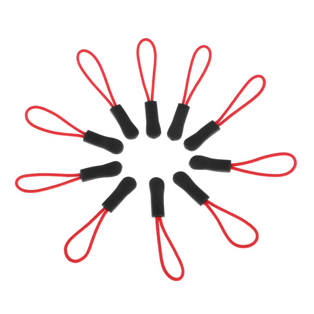 Buy 20 Pieces Zipper Puller with Webbing Cord for Sportswear Backpack ...