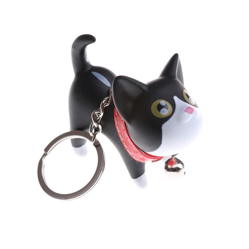 Buy Lovely Cat Kitten Keychain Phone Handbag Keyring Bell Toy Lover Key ...