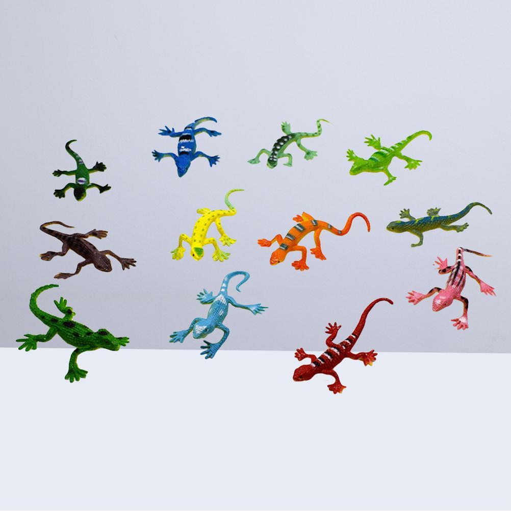 7pcs Plastic Lizard Toy Premium Realistic Figure Set Funny Toys Lizard ...