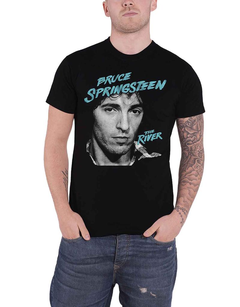 Satın alın Bruce Springsteen T Shirt River 2016 Album Cover Logo new ...