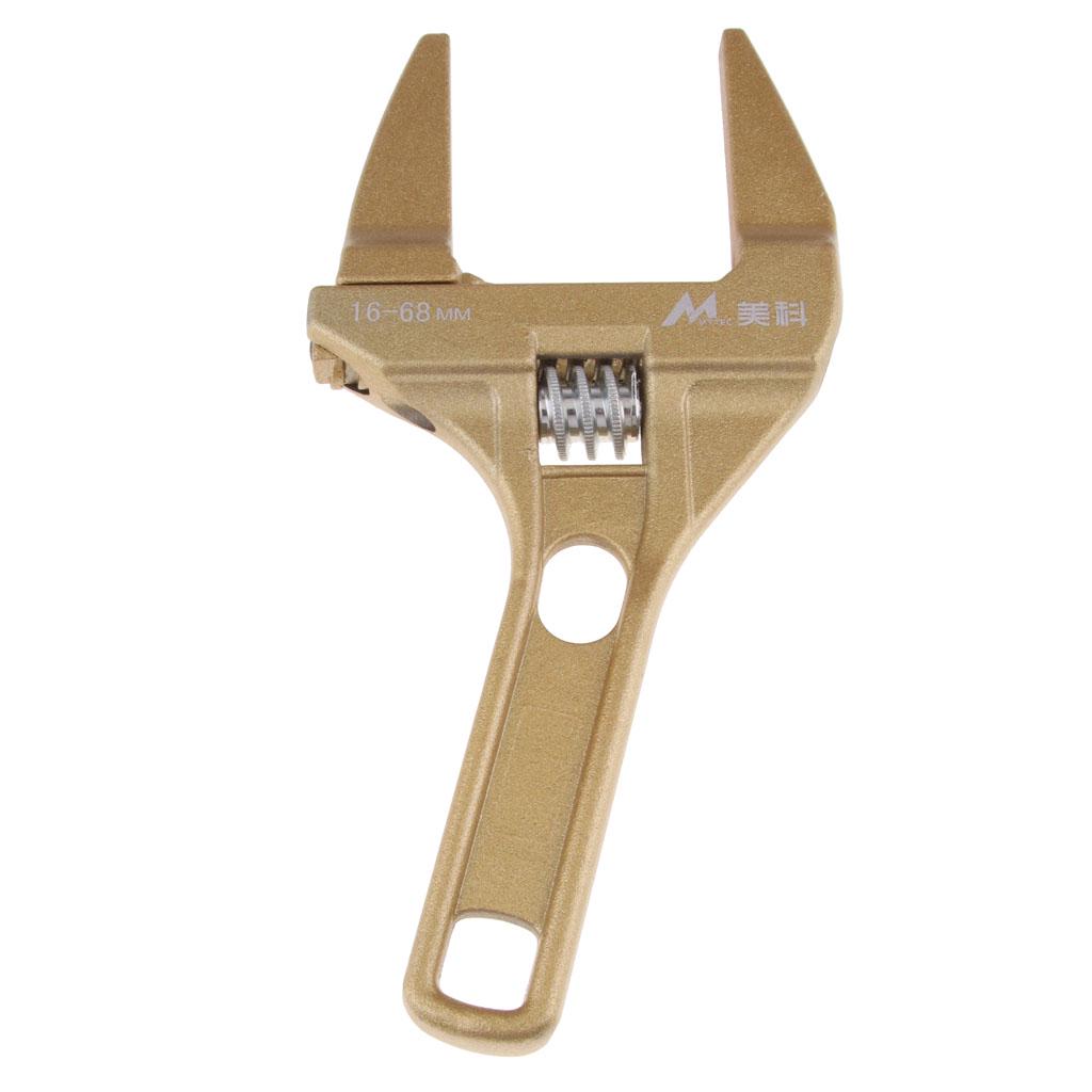 Buy Large Adjustable Spanner Wrench Bathroom Wrench 770mm Golden at ...