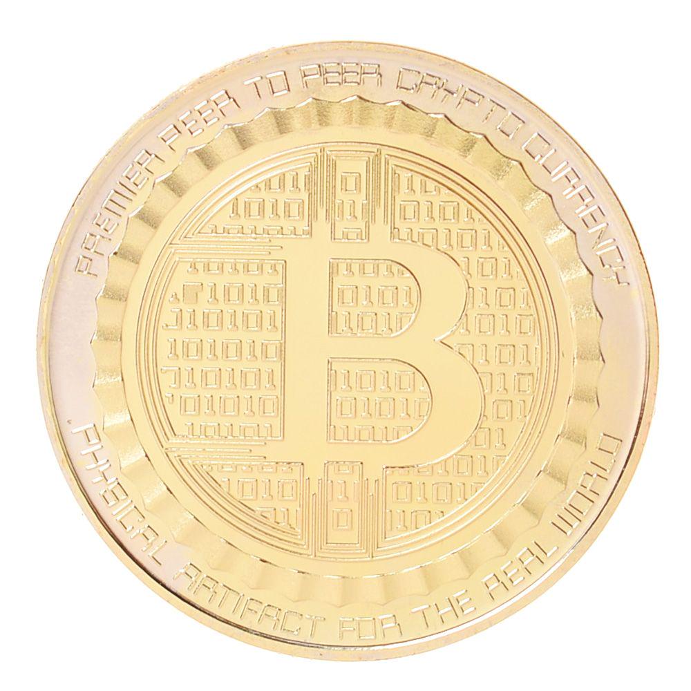 Buy Anonymous New Art Gift Souvenir Golden Bitcoin Collection ...