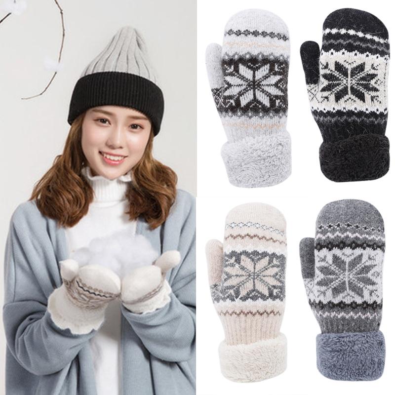 Buy Fashion Household Women Warm Winter Snow Gloves Mittens Warm ...