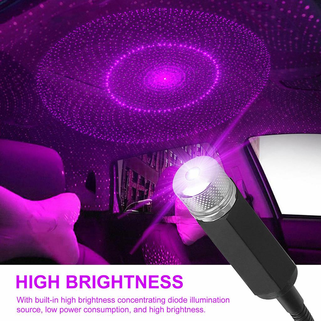 Cheap Light USB Projection Lamp Night Projector Purple Roof Star | Joom