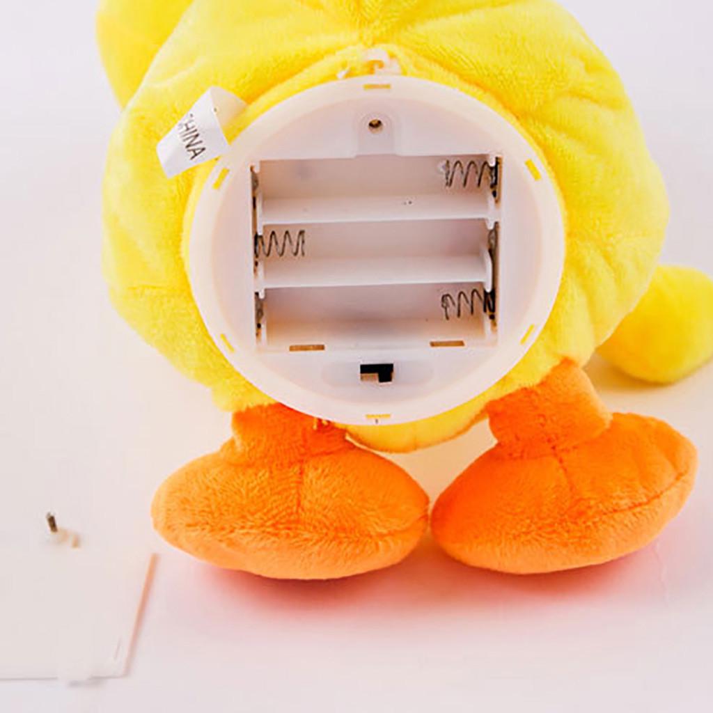 (Gouzi)Electric Cute Little Yellow Duck Plush Funny Toys Soft Stuffed ...