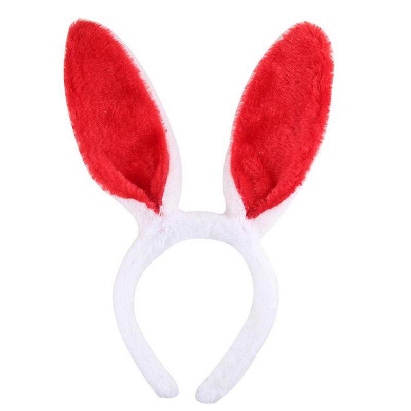 Buy Lovely Women Plush Fluffy Rabbit Bunny Ears Headband Hair Bands at ...