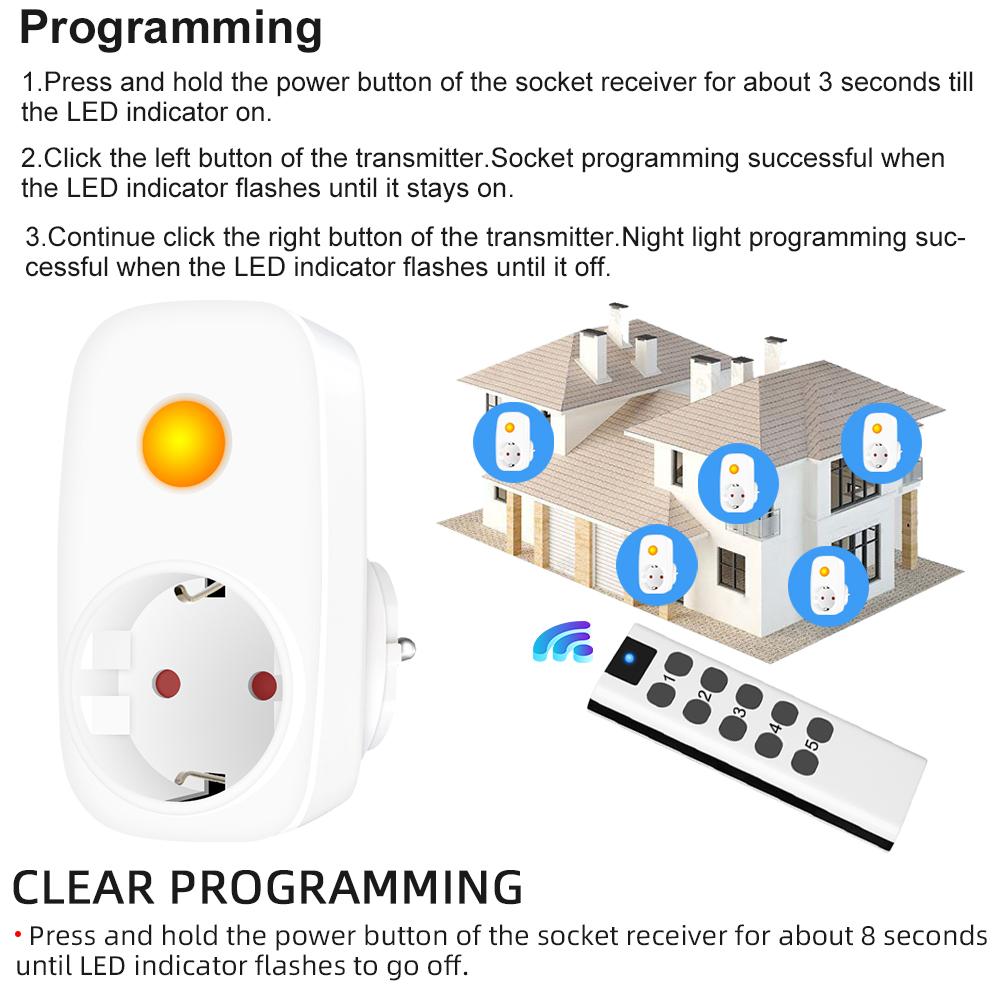 Satın alın Universal Remote Control Wireless Switch art Socket EU ...