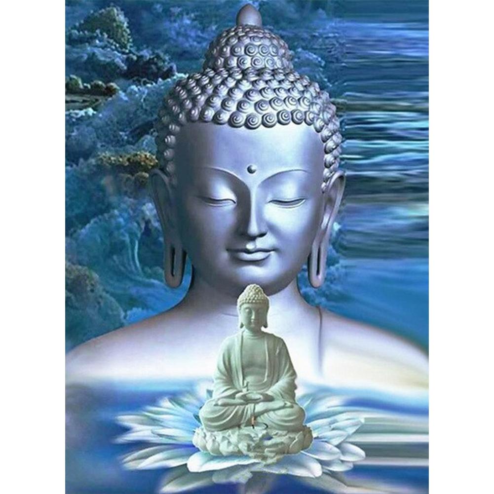 Buy 5D DIY Buddha Statue Full Round Drill Diamond Painting Kit Mosaic ...