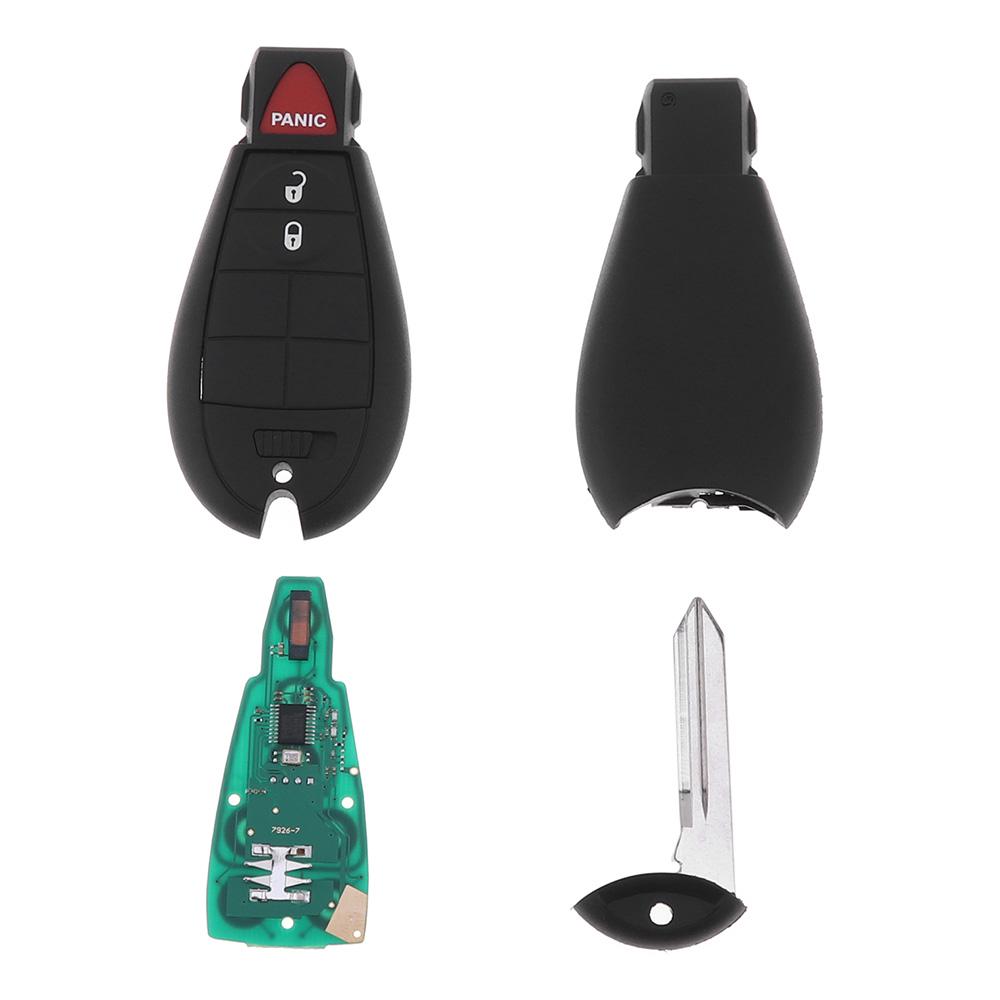 Buy 433MHz 3 Buttons Uncut Replacement Keyless Entry Remote Transmitter ...