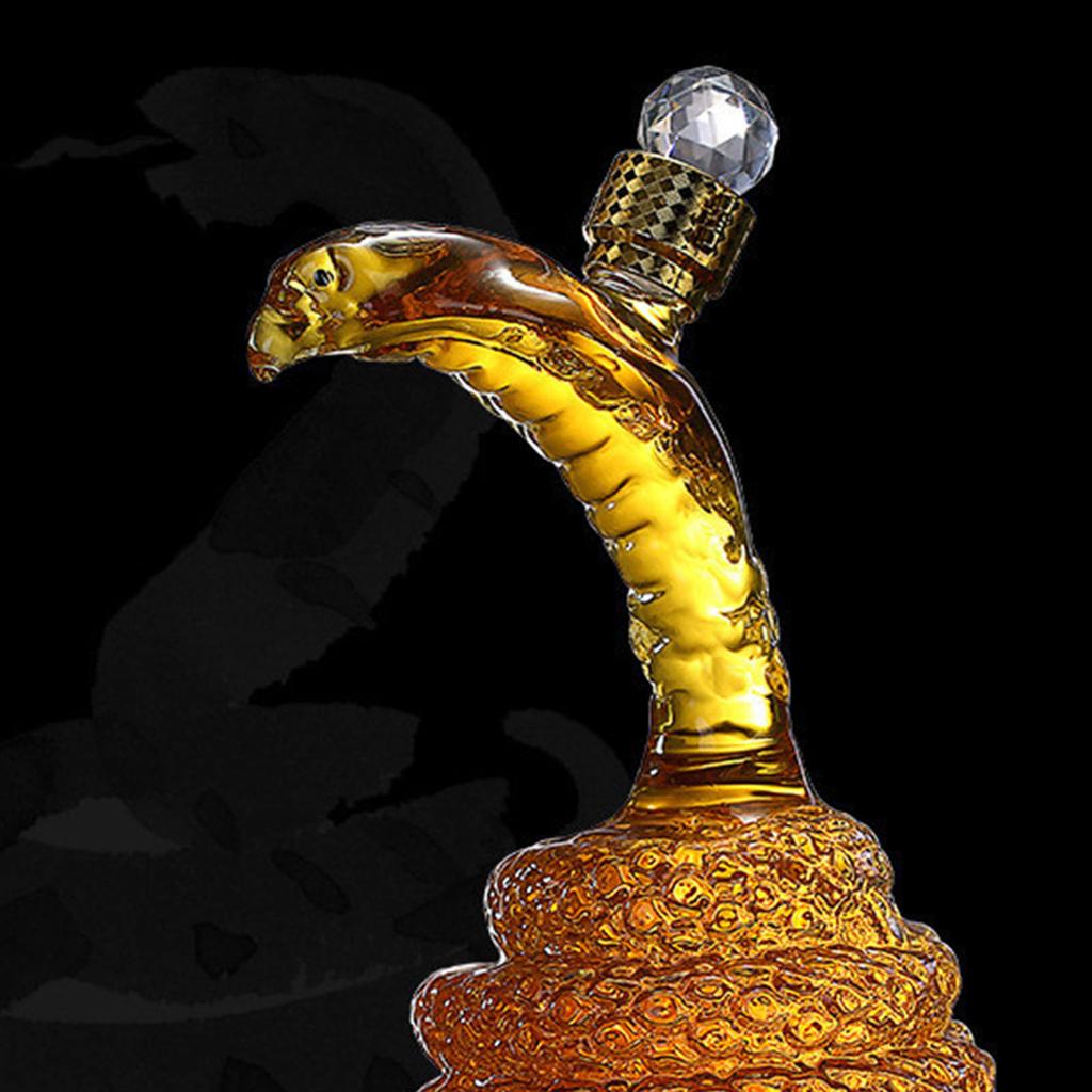 Decanter 1L Snake Shaped Luxurious Liquor Dispenser Vodka Red Wine for ...