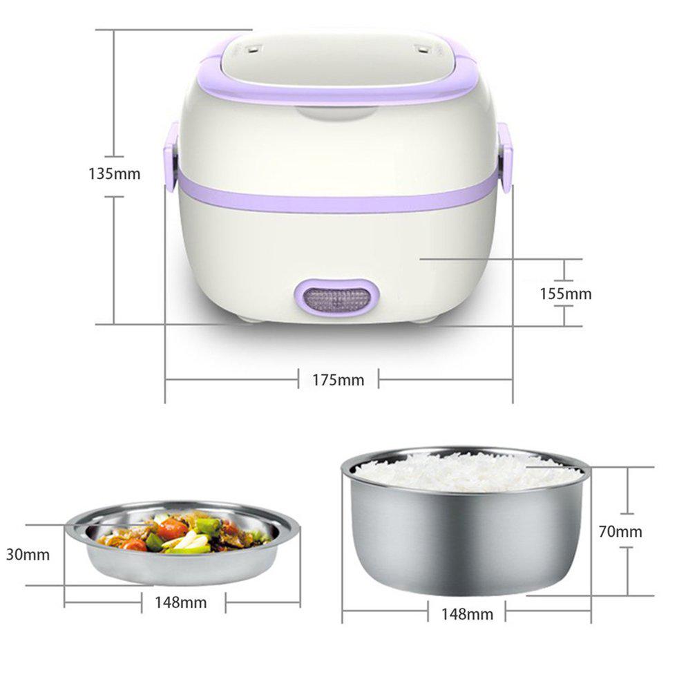 Buy Rice Cooker Electric Lunch Box 220V Multifunctional Mini Portable ...