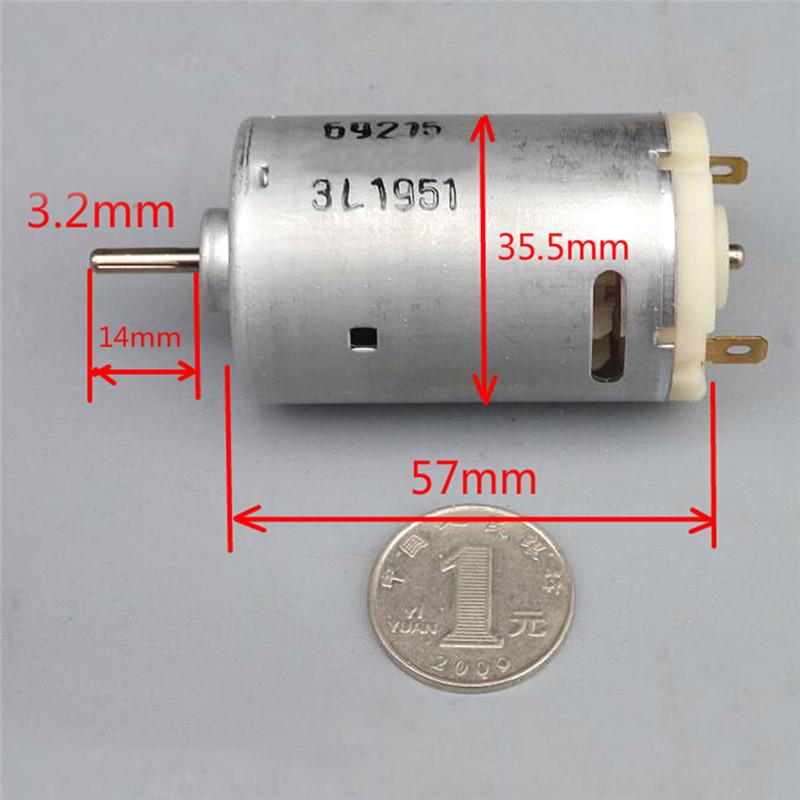 Elektrikli RS-550 Motor 12V 21000RPM Yüksek Hız - 550 Boyutlu DC Motor ...