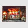 Tim Hortons Snowy Scene Metal Plaque Poster Party Wall Decor Club Party ...