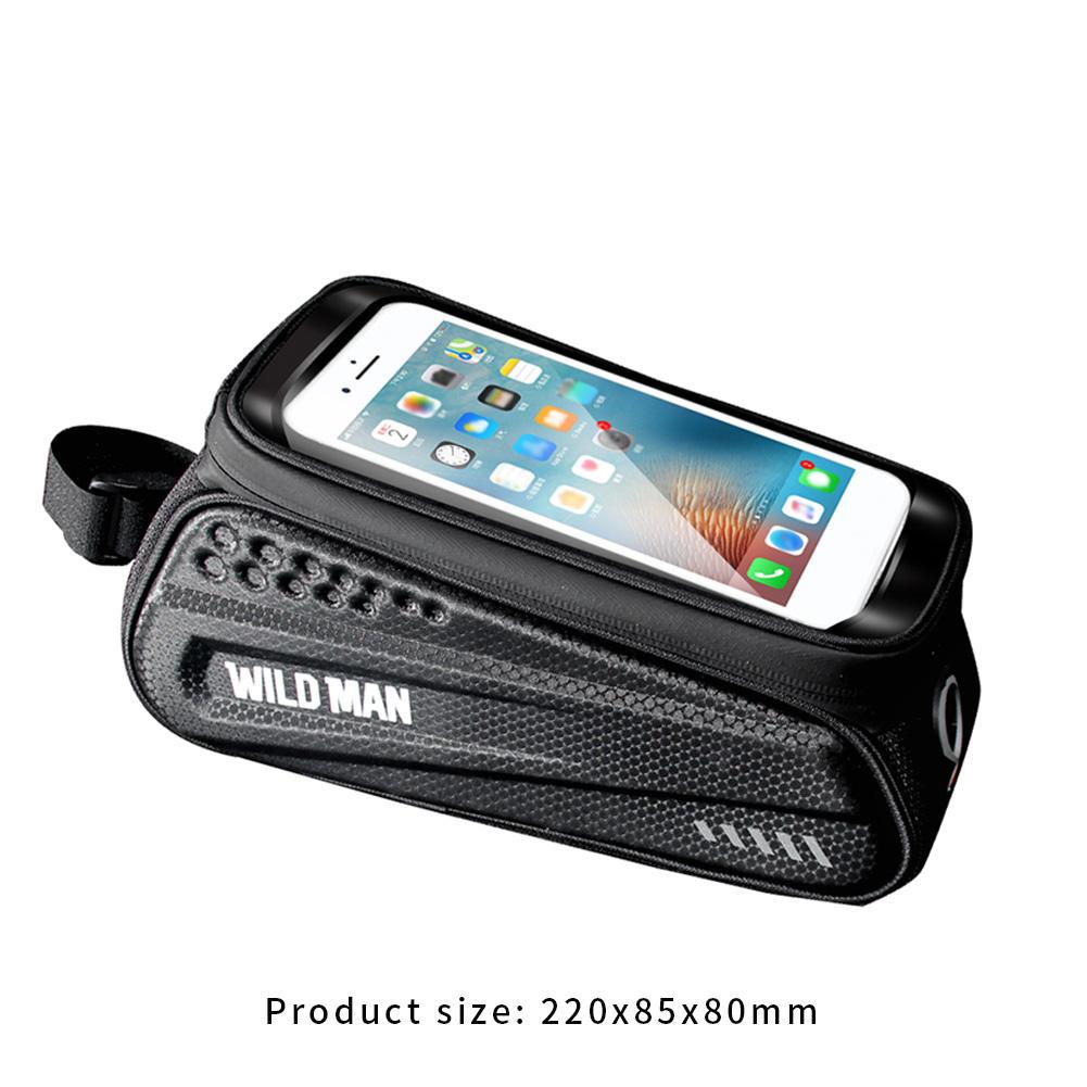 Buy WILD MAN Waterproof MTB Bicycle Phone Bags Touch Screen Bike Top ...