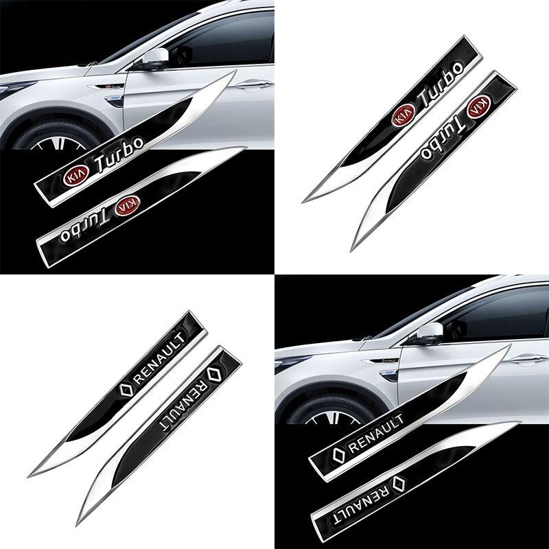 Buy 2pcs of Blade 3D Sheet Metal Car Decals for Volkswagen Golf Audi ...
