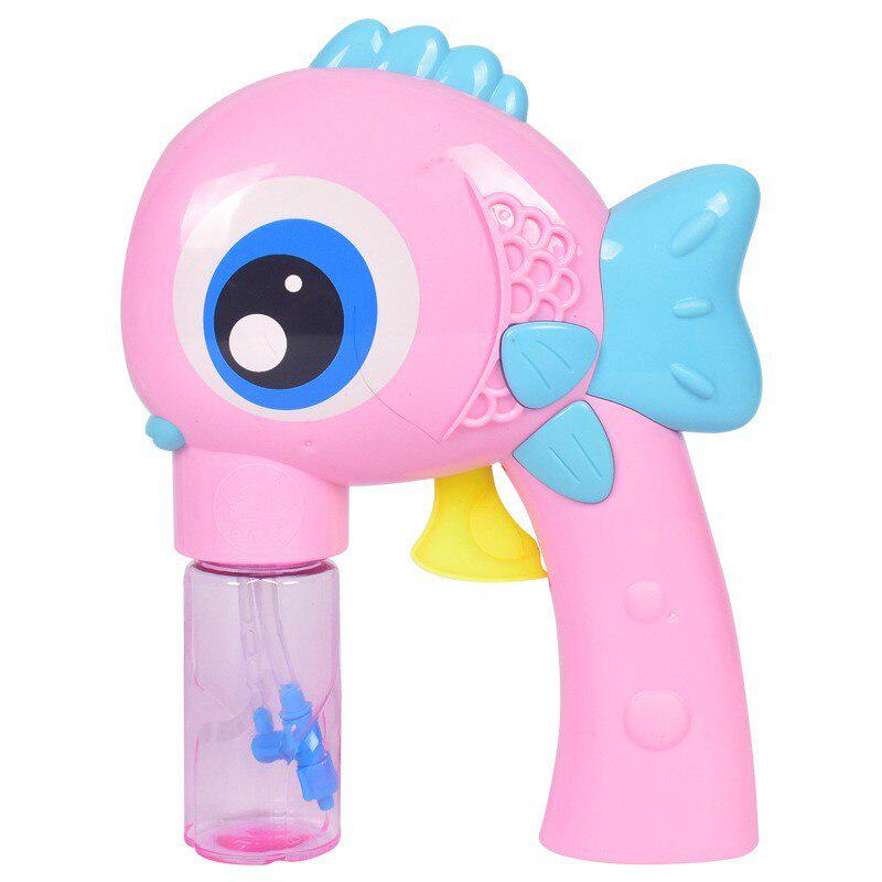 Buy New Children's Big Eye Fish Inertia Manual Big Bubble Machine Fully ...