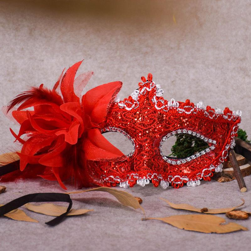 💰Köp billigt online Masquerade Lace Masks Classy Floral Dancing Half ...