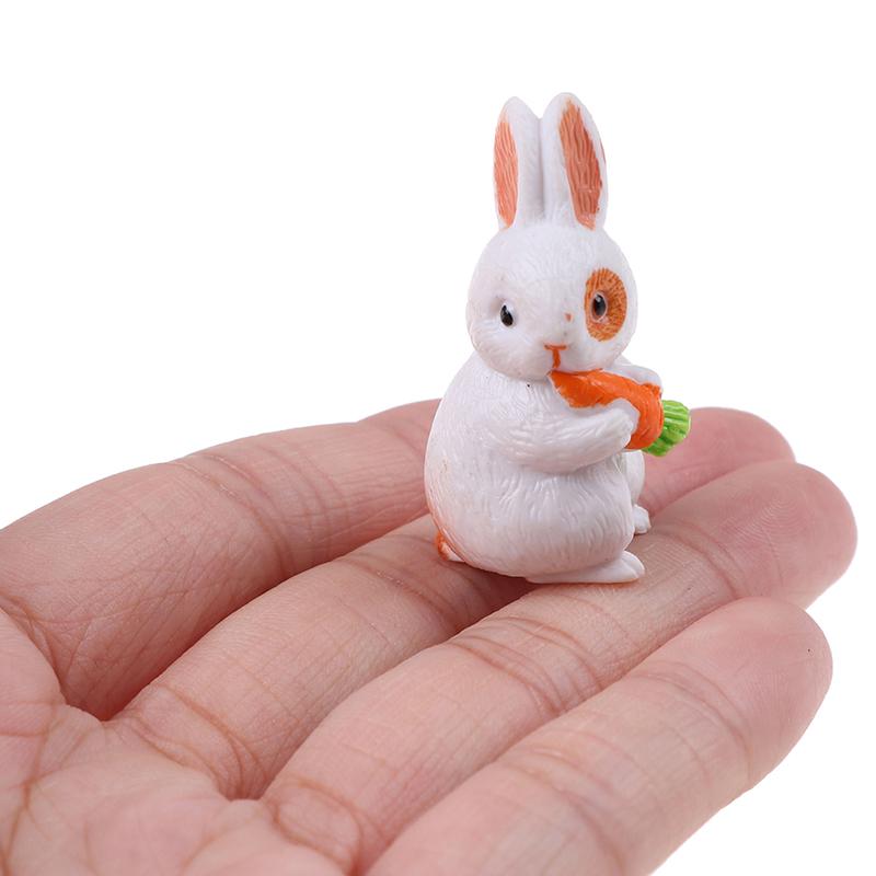 Buy 3Pc/Lot Cartoon Rabbit Action Figures Animal Model Family Miniature ...